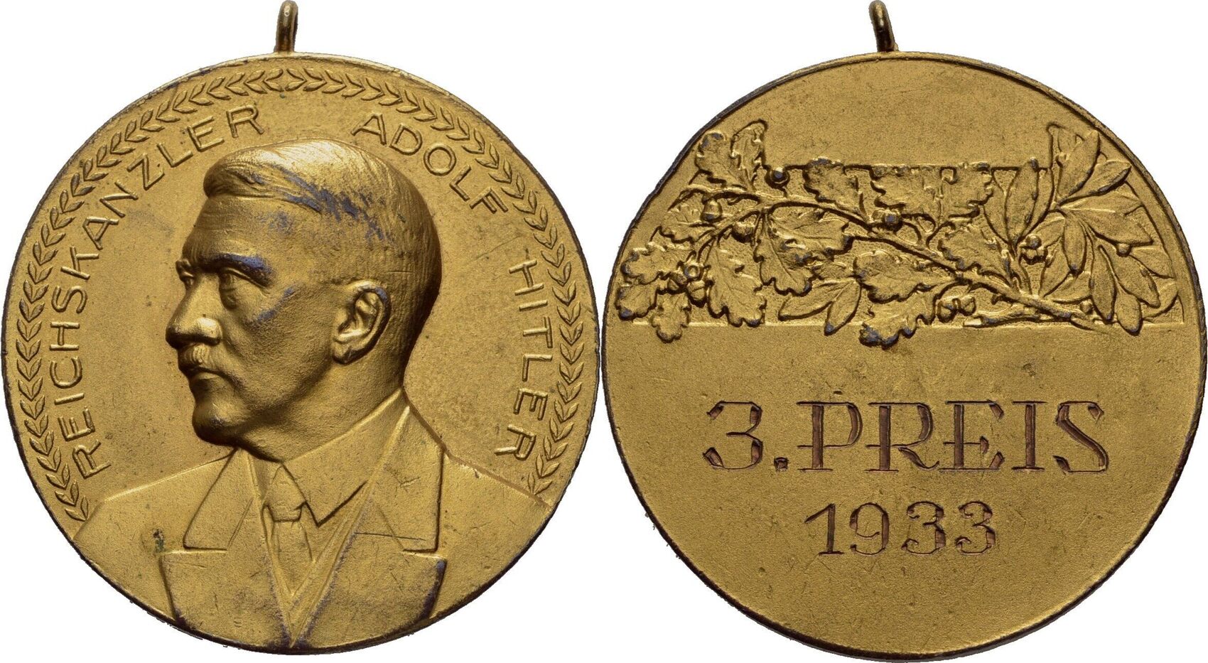Deutsches Reich Preismedaille 1933 Reichskanzler Adolf Hitler | MA-Shops