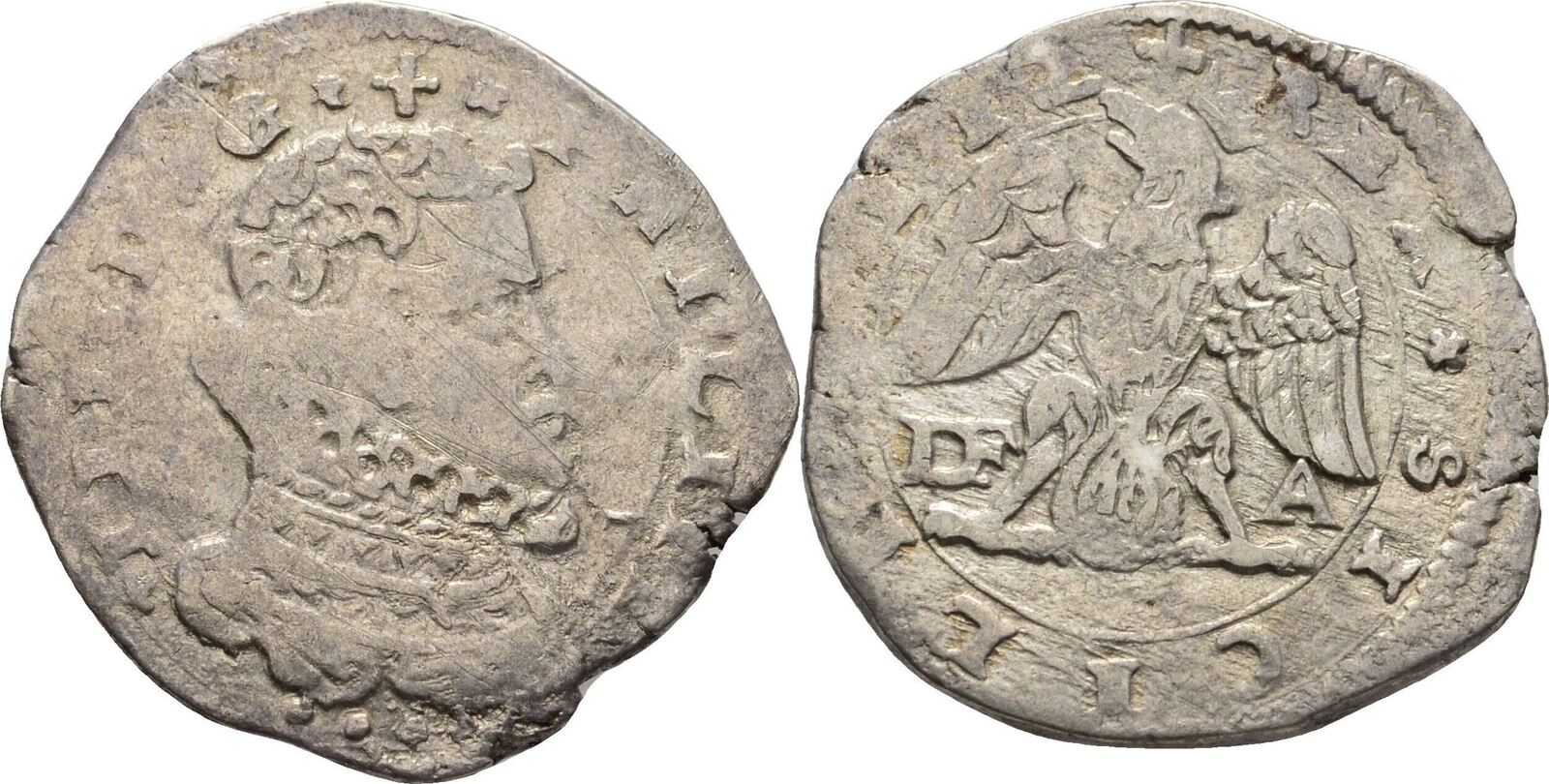 Italien Sizilien 4 Tari 1612 Philipp III. 1598-1621. ss | MA-Shops