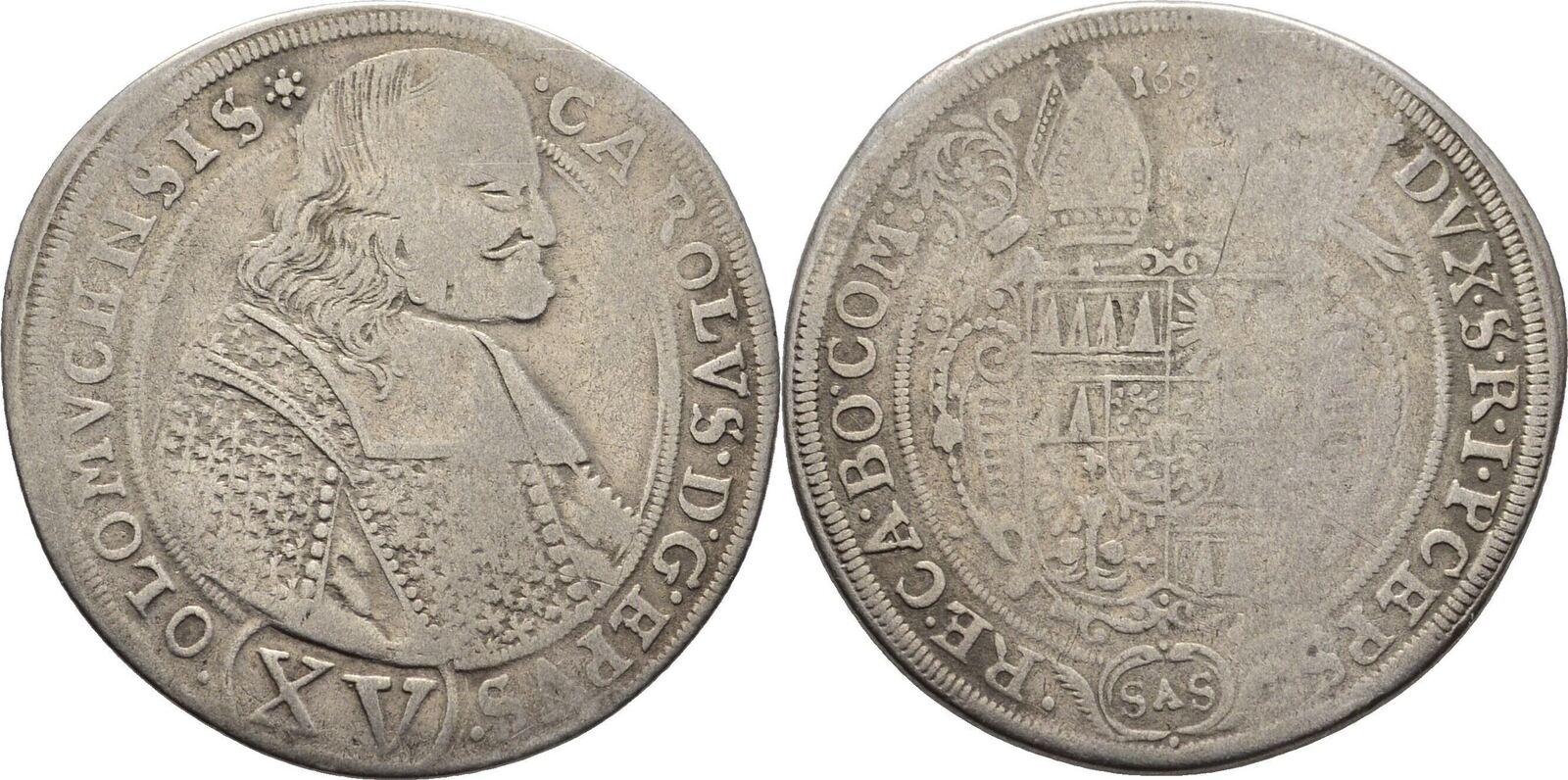Olmütz 15 Kreuzer 1690 Karl II. von Liechtenstein, 1664-1695 ss | MA-Shops