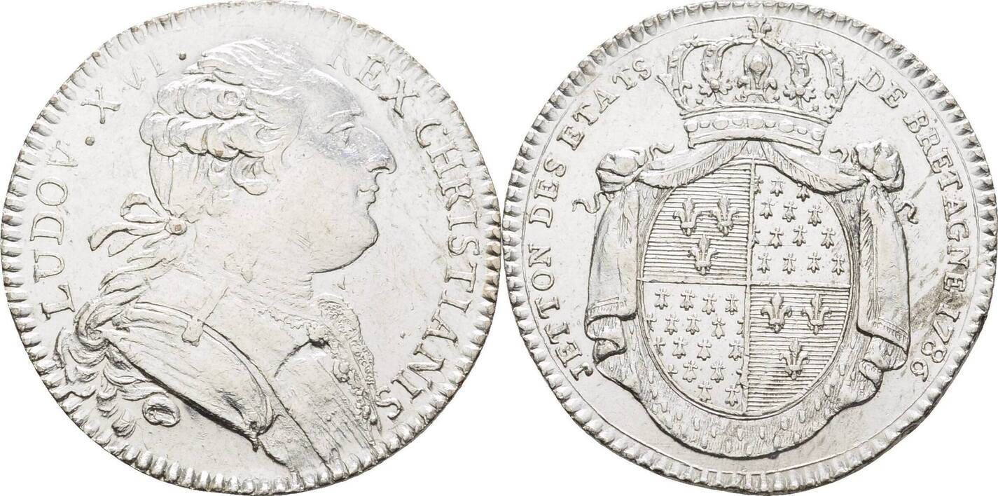 Frankreich Bretagne Jeton 1786 Ludwig XVI., 1774-1793 vz | MA-Shops