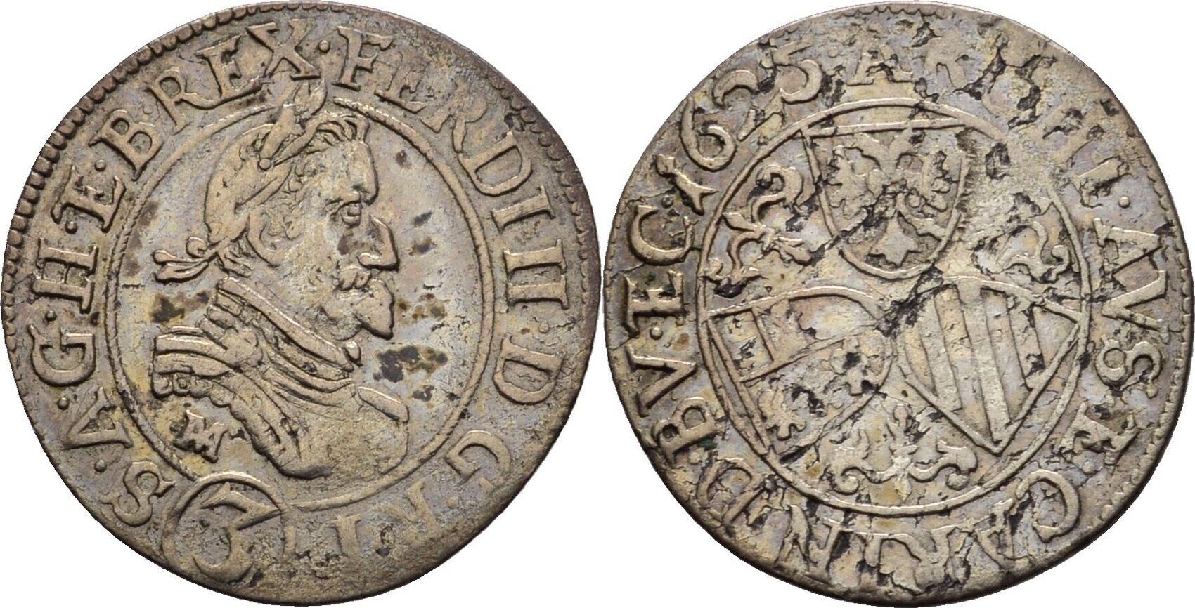 RDR Kärnten Sankt Veit 3 Kreuzer 1625 Ferdinand II., 1618-1637 ss | MA-Shops