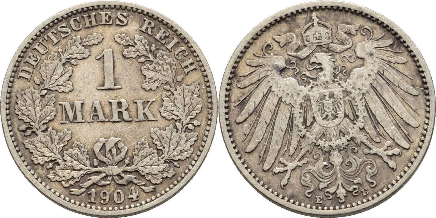 Deutsches Reich 1 Mark 1904 E ss | MA-Shops