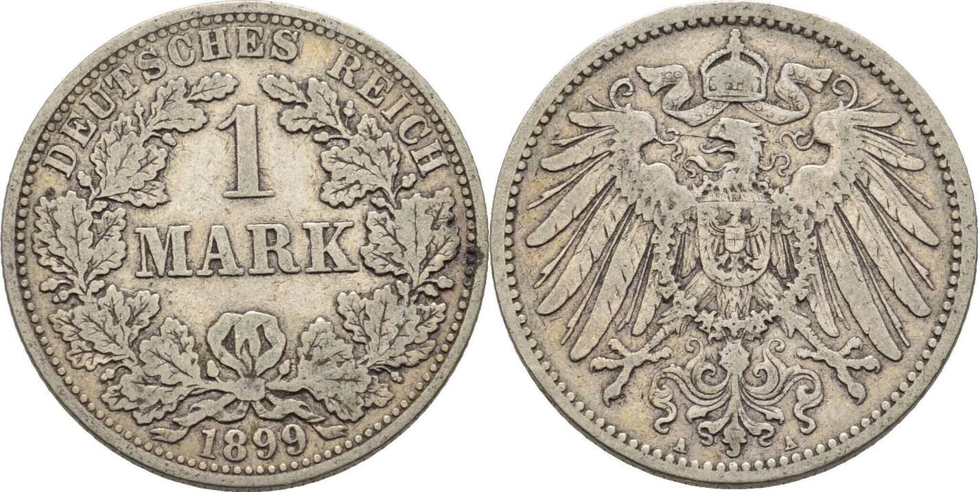 Deutsches Reich 1 Mark 1899 A ss | MA-Shops