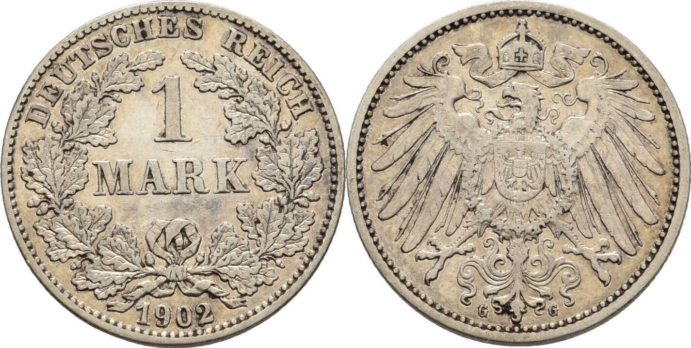 Deutsches Reich 1 Mark 1902 G ss | MA-Shops