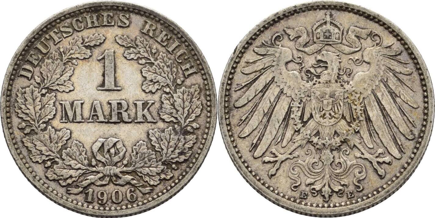 Deutsches Reich 1 Mark 1906 E ss | MA-Shops