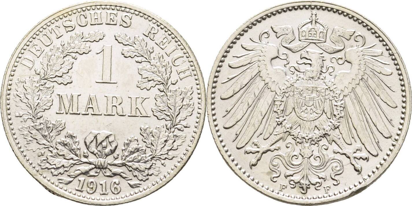 Deutsches Reich 1 Mark 1916 F ss | MA-Shops