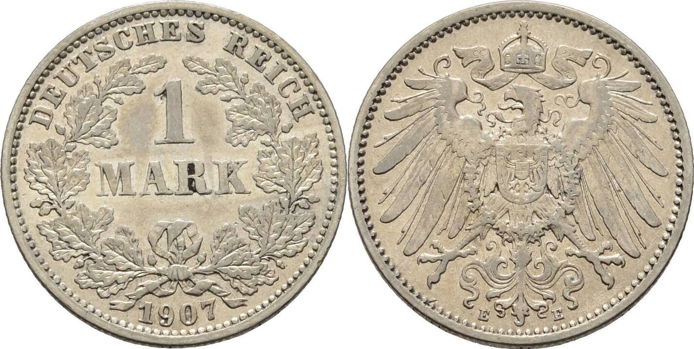 Deutsches Reich 1 Mark 1907 E ss | MA-Shops