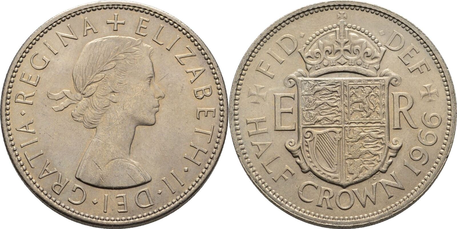 Großbritannien Half Crown 1966 Elizabeth Kratzer, sonst vz | MA-Shops