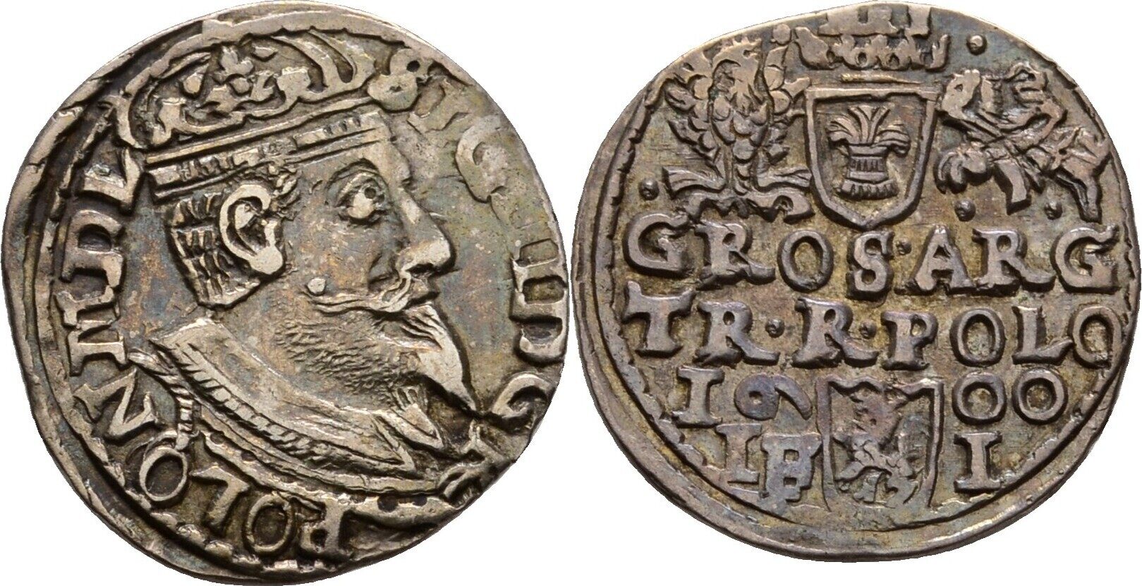 Polen Olkusz Dreigröscher Trojak 1600 Sigismund III. 1587-1632 ss | MA ...