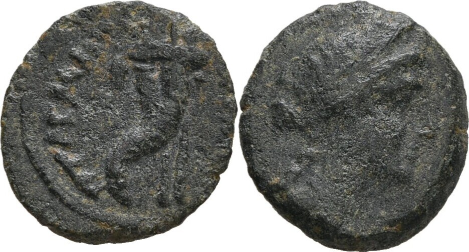 PTOLEMAIC KINGS OF EGYPT. Zypern Bronze Arsinoe III, wife of Ptolemy IV ...