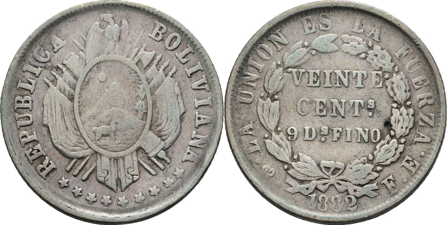 Bolivia Centavos 1882 ss | MA-Shops