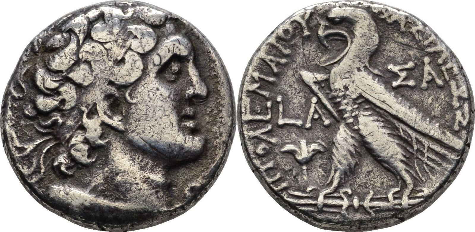 Zypern, Salamis Tetradrachme 114-113 Ptolemaios X. Alexander, 116-81 ss ...