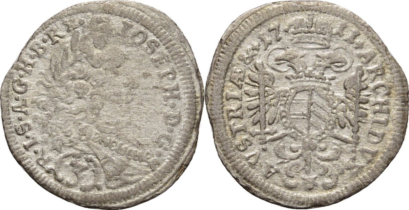 Bayern München 3 Kreuzer 1711 Joseph I., 1705-171I ss | MA-Shops