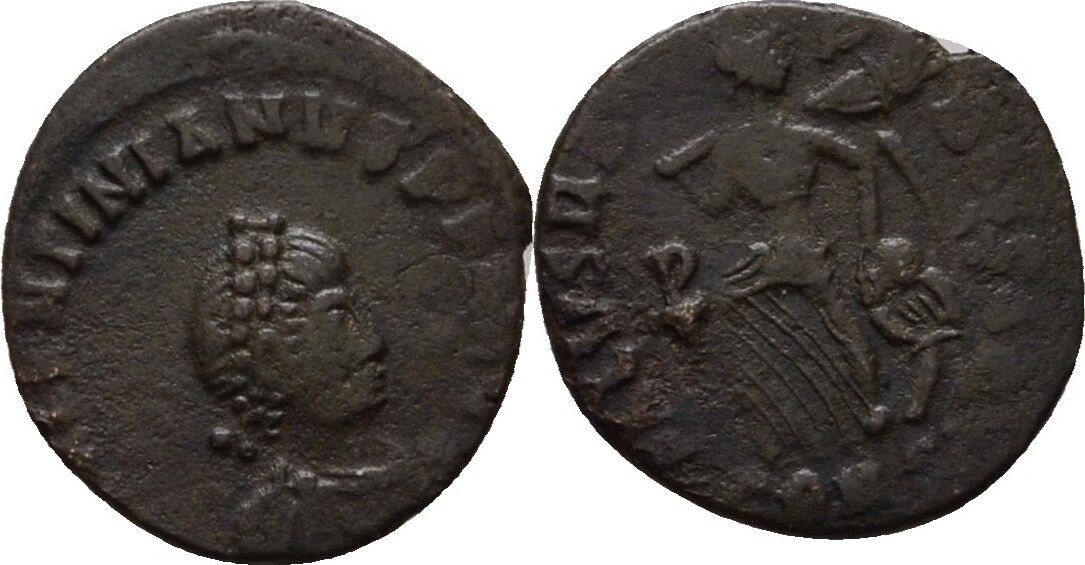 RÖMISCHE KAISERZEIT Bronze 425-435 Valentinian III., 425-455 ss | MA-Shops