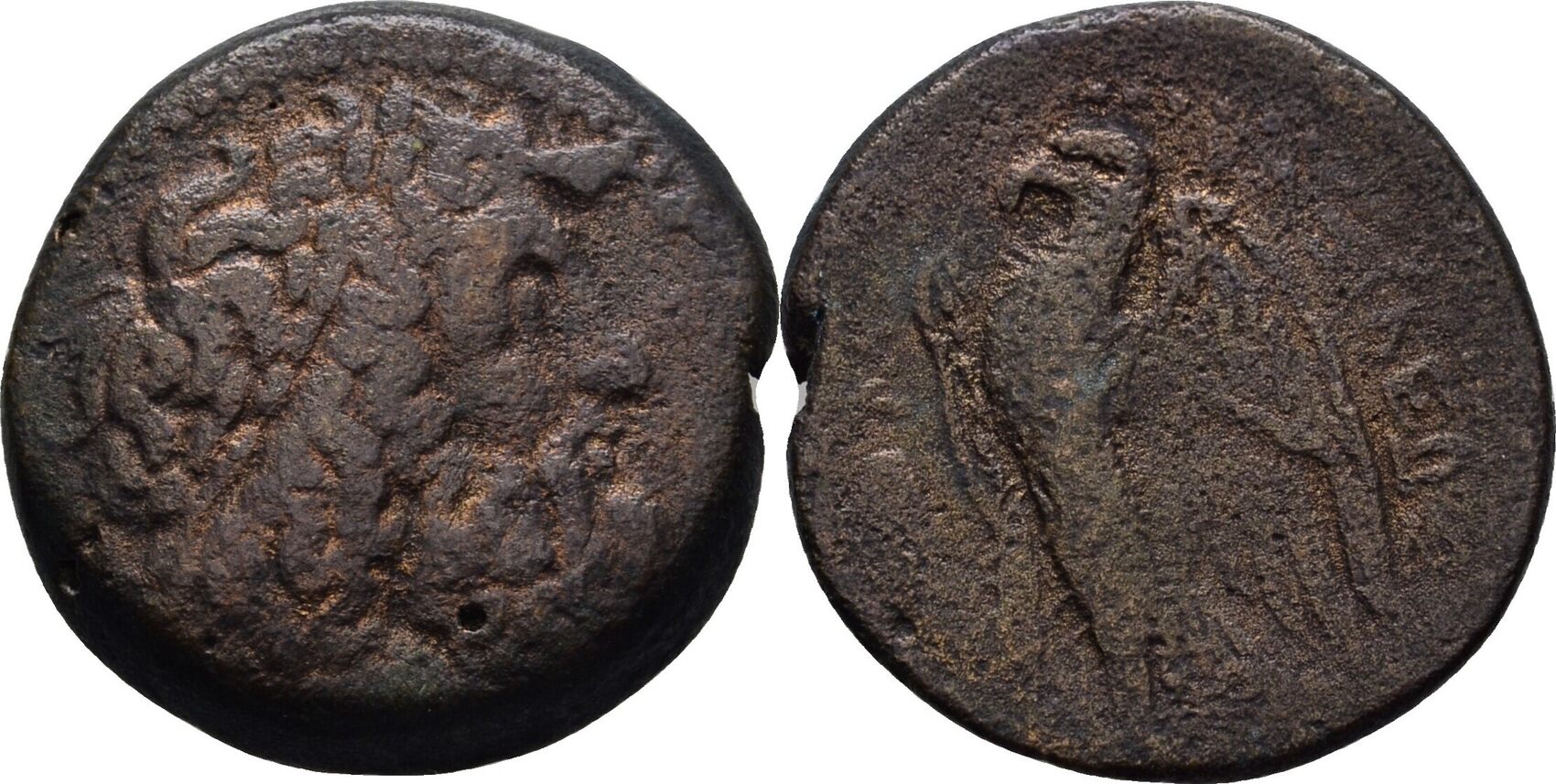 PTOLEMAIC KINGS OF EGYPT Bronze 180-170? Ptolemy VI Philometor. First sole reign, 180-170 ? ss ...