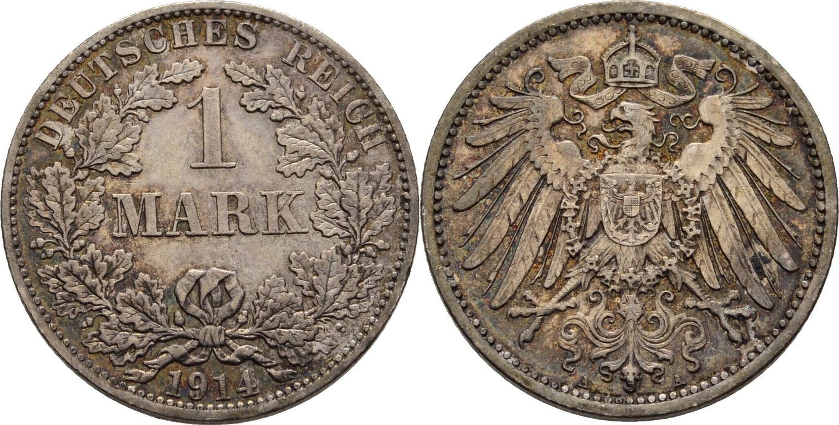Deutsches Reich 1 Mark 1914 A ss | MA-Shops