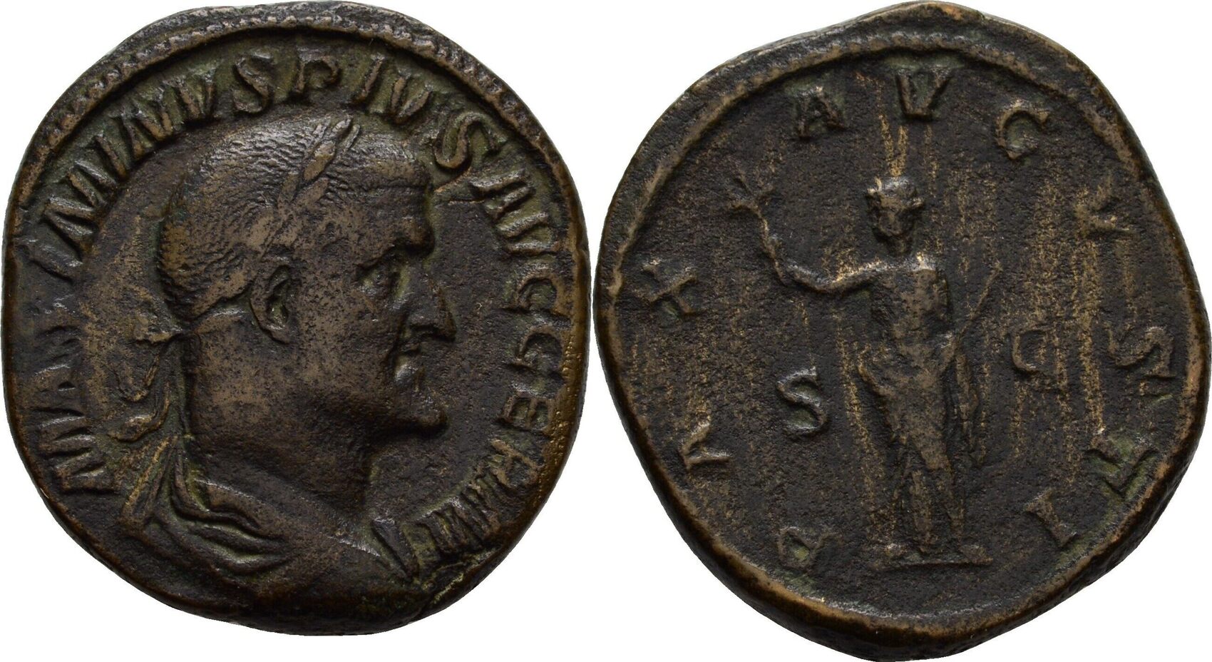 RÖMISCHE KAISERZEIT Sesterz 236-238 Maximinus I. Thrax, 235-238 ss | MA ...