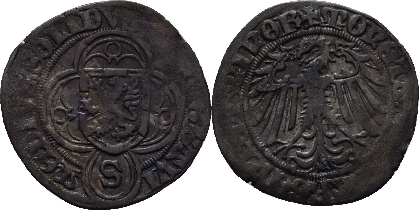 Brandenburg Ansbach 1/2 Schilling Friedrich IV. der Ältere 1495-1515 ss ...