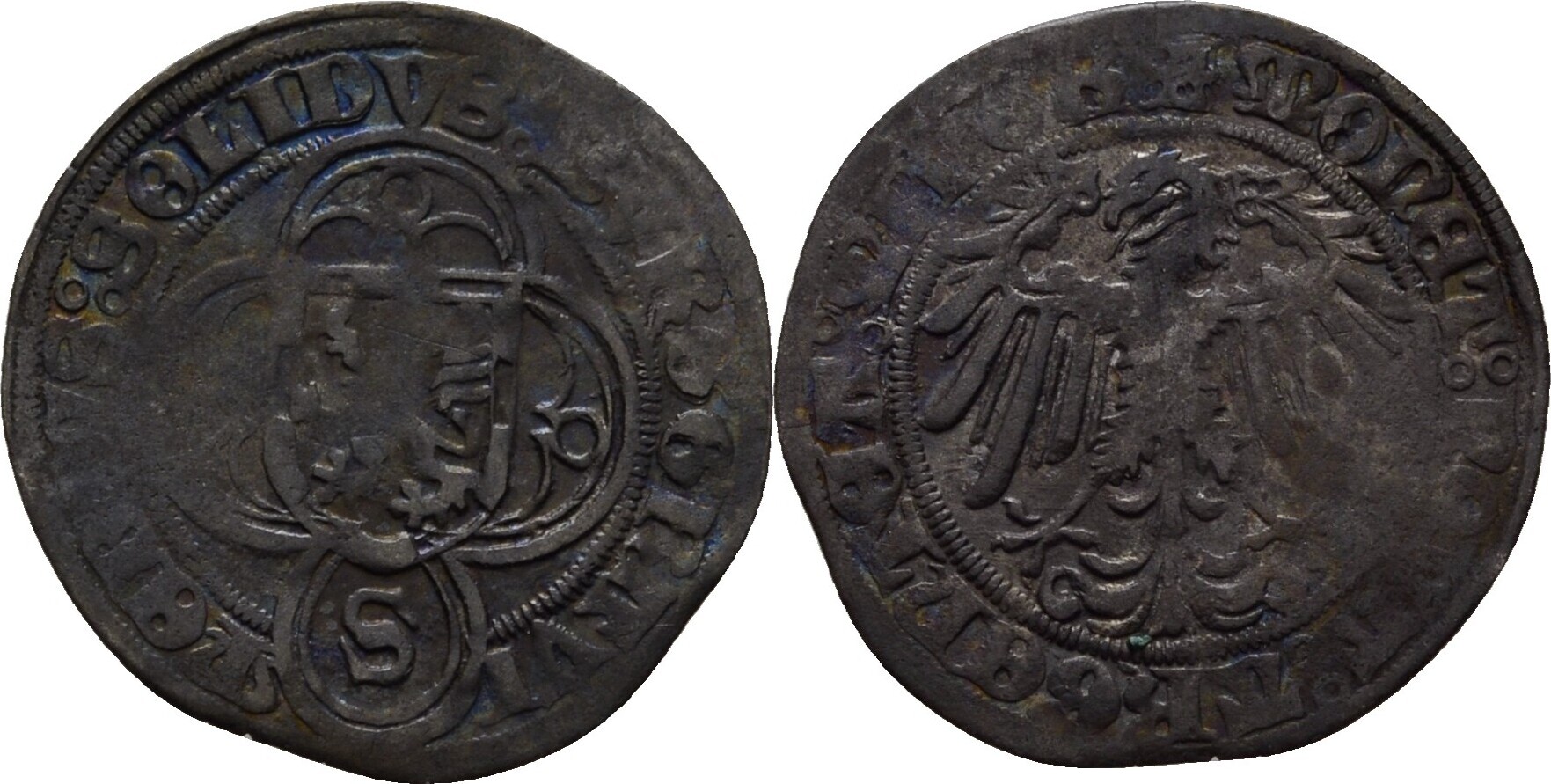 Brandenburg Ansbach Schwabach 1/2 Schilling Friedrich IV. der Ältere ...