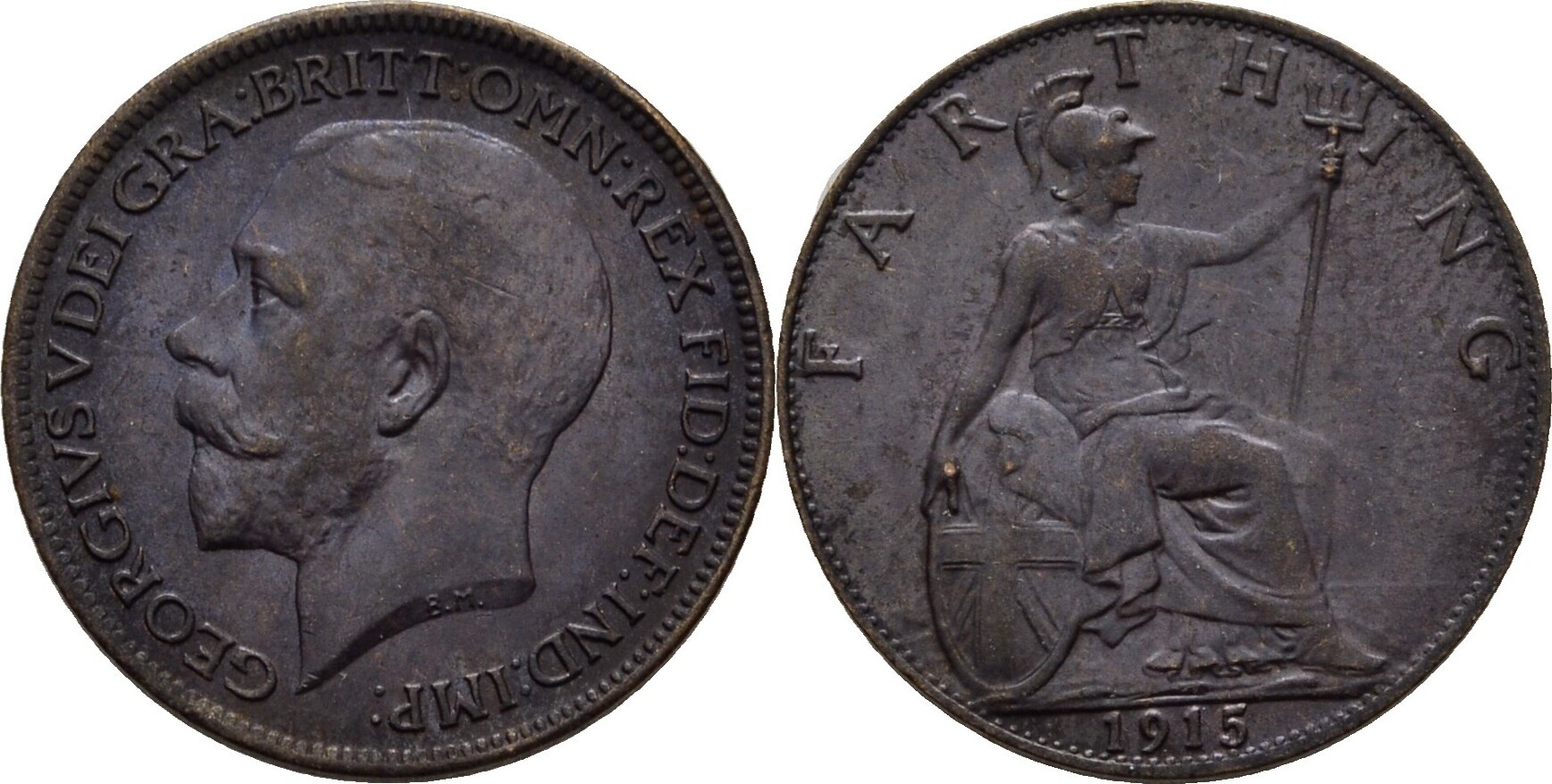 Großbritannien Farthing 1915 Georg V. (1910-1936) vz | MA-Shops