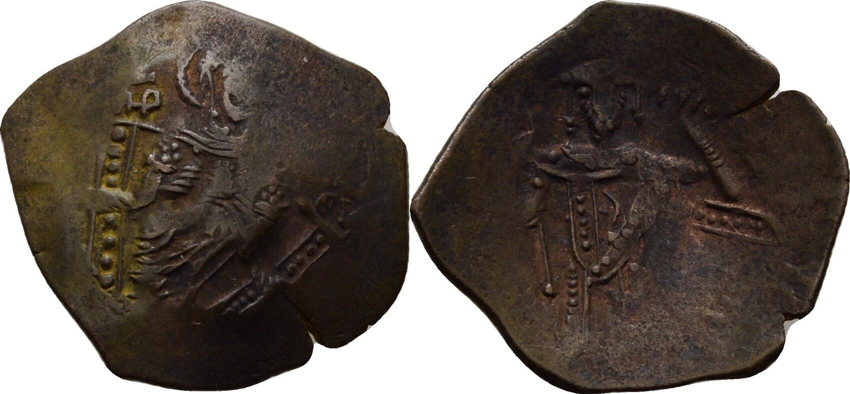Byzanz Constantinople Trachy 1185-1192 Isaac II Angelus 1185-1195 ss ...