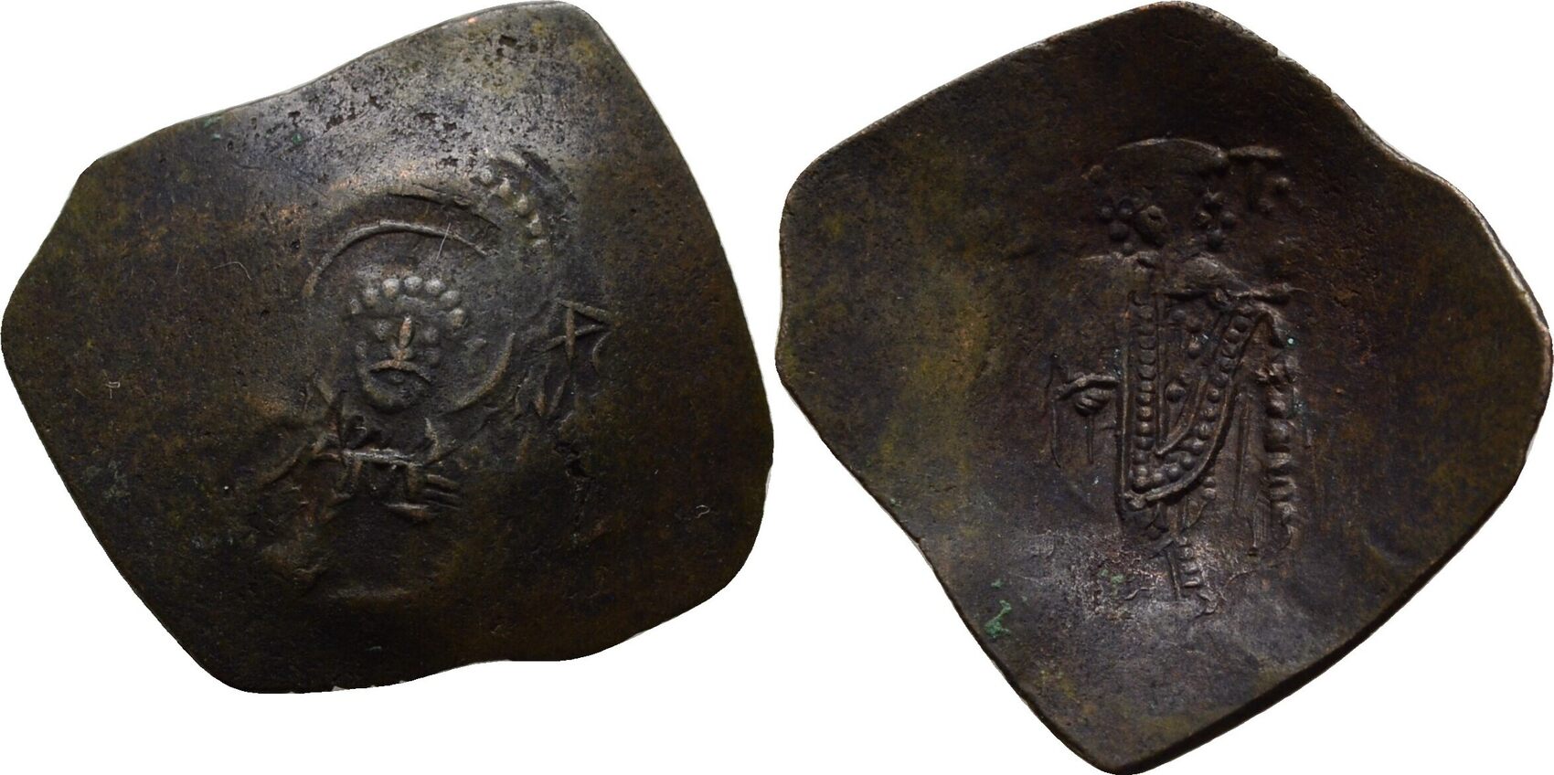 Byzanz Constantinople Trachy 1185-1192 Isaac II Angelus 1185-1195 ss ...