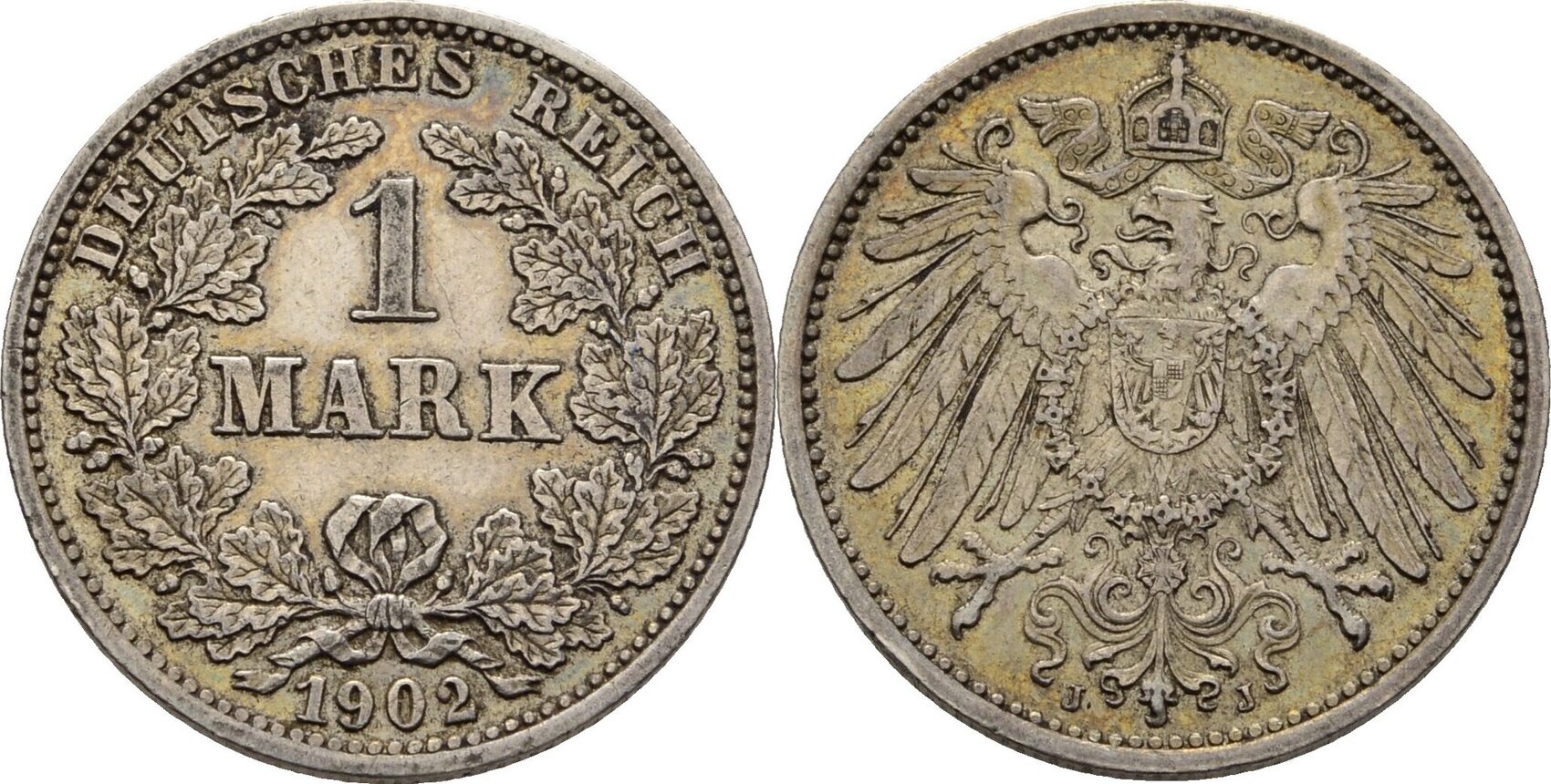 Deutsches Reich 1 Mark 1902 J ss | MA-Shops