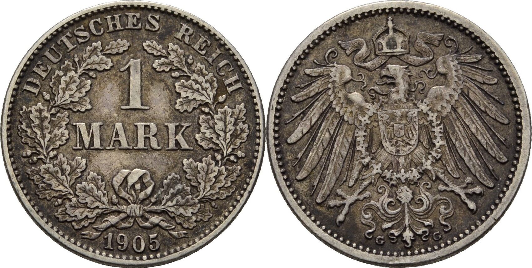 Deutsches Reich 1 Mark 1905 G ss | MA-Shops
