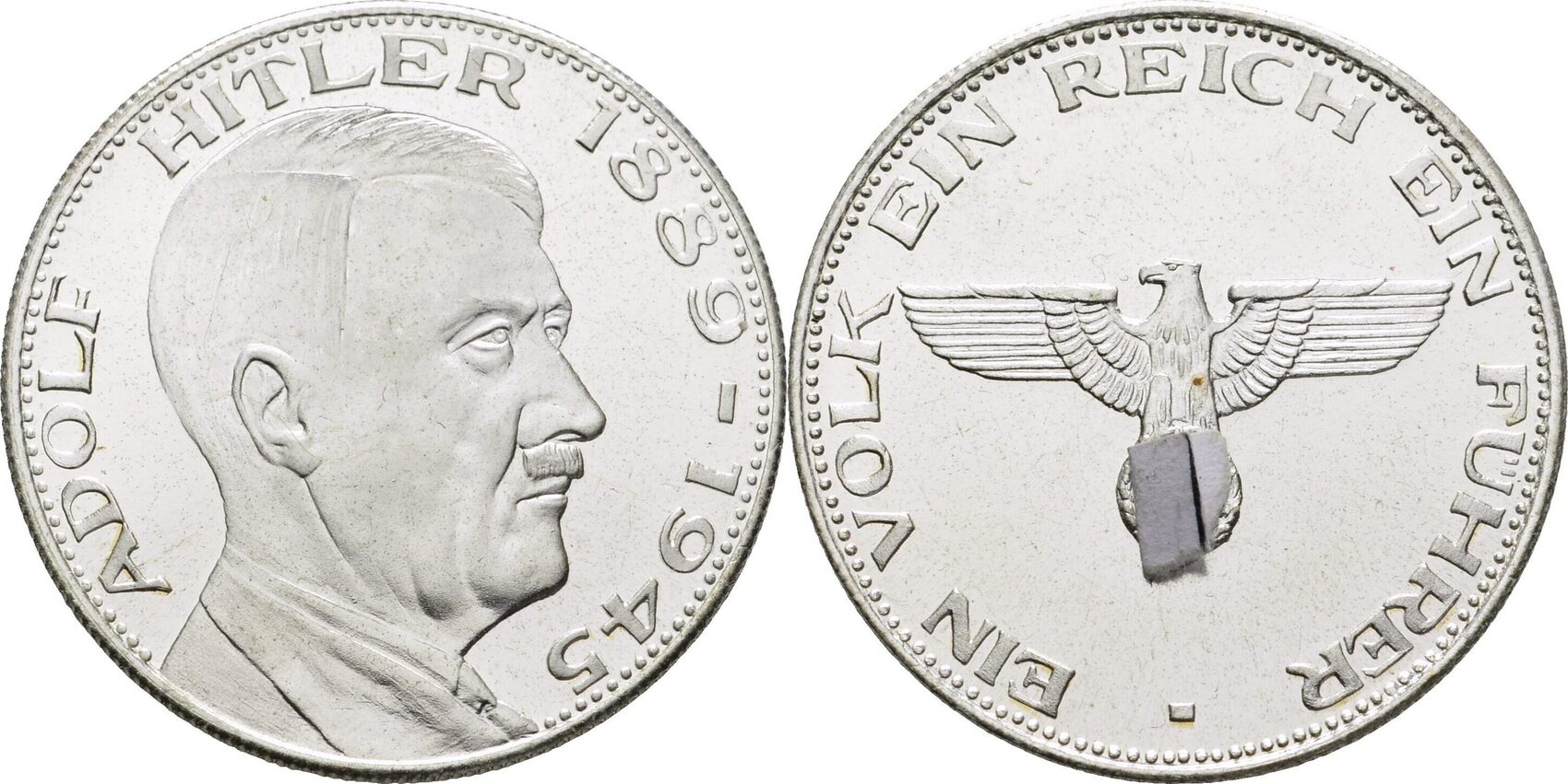 Deutsches Reich Medaille Adolf Hitler Polierte Platte | MA-Shops