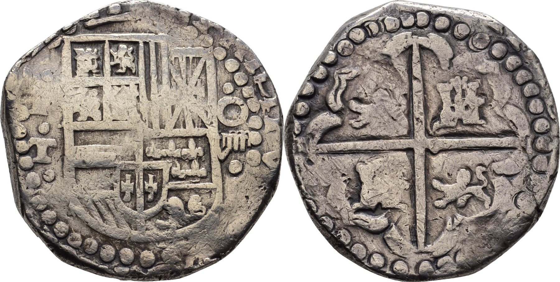 Spanien Toledo 8 Reales cob 1556-1665 Philipp II.-IV. ss | MA-Shops