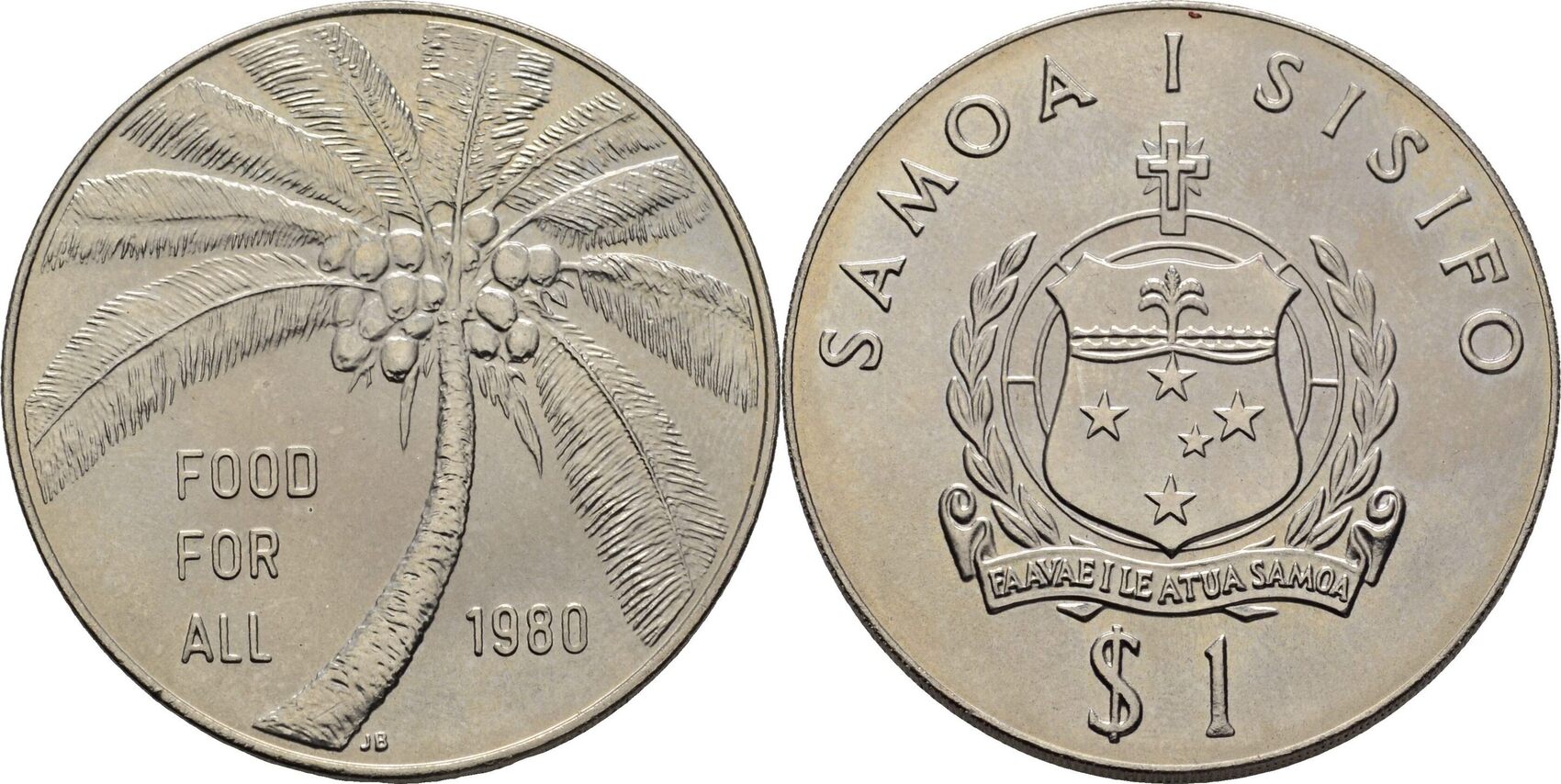 Samoa 1 Dollar 1980 FAO prägefrisch | MA-Shops