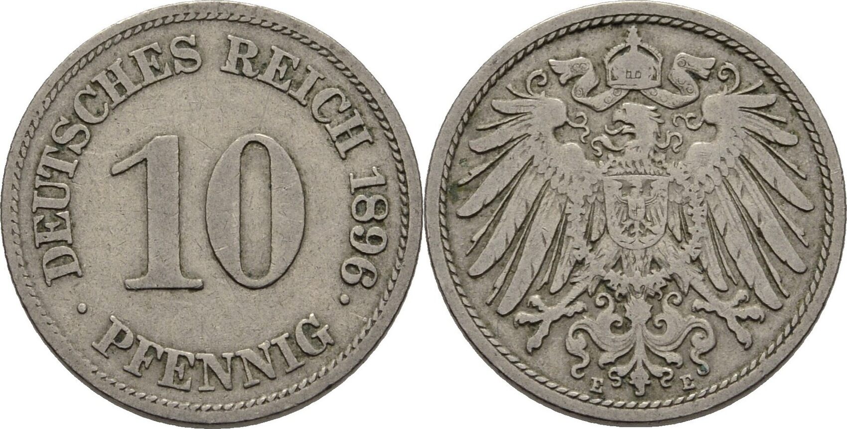 Deutsches Reich 10 Pfennig 1896 E ss- | MA-Shops