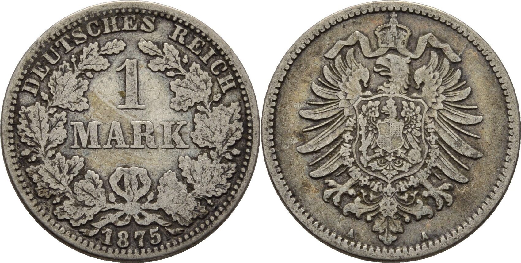 Deutsches Reich 1 Mark 1875 A ss | MA-Shops