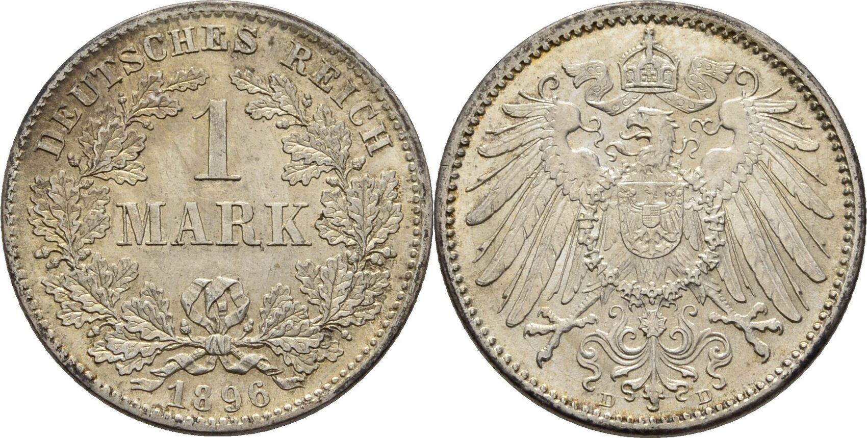 Deutsches Reich 1 Mark 1896 D f.vz | MA-Shops