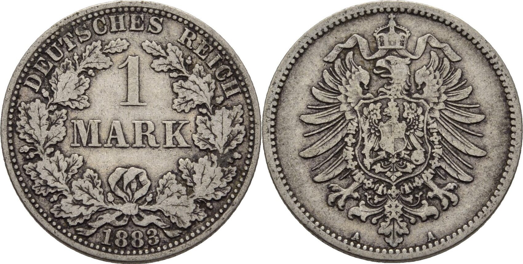 Deutsches Reich 1 Mark 1883 A ss | MA-Shops