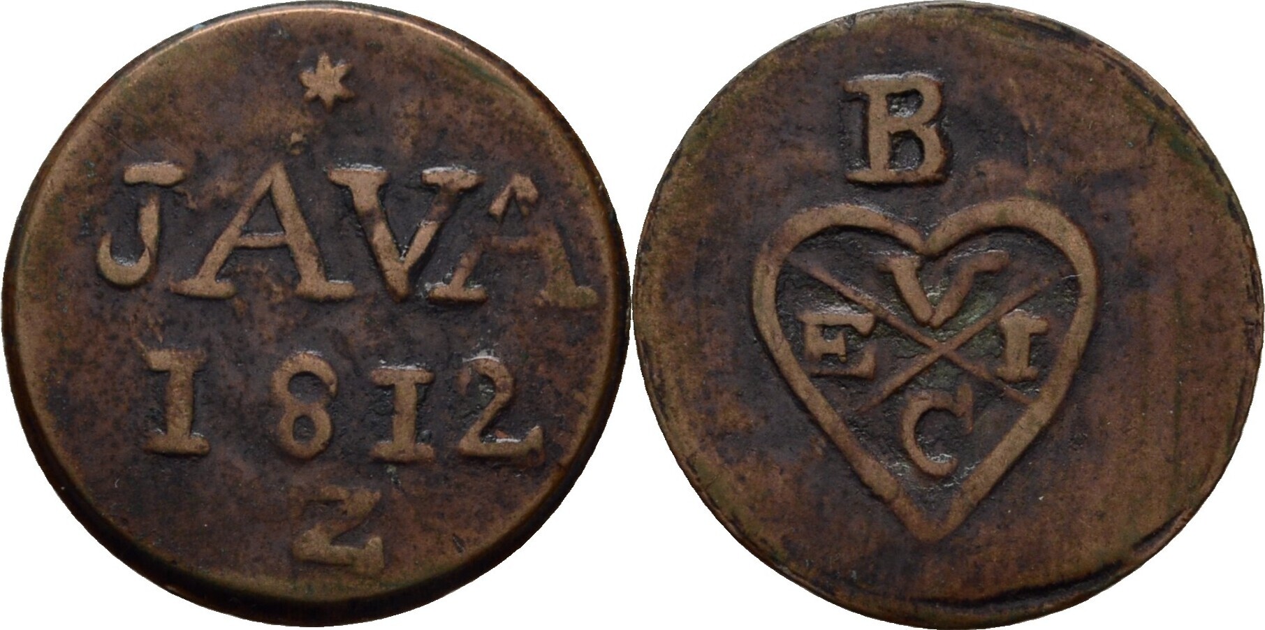 Niederlande Indien Java 1 Duit 1812 ss | MA-Shops