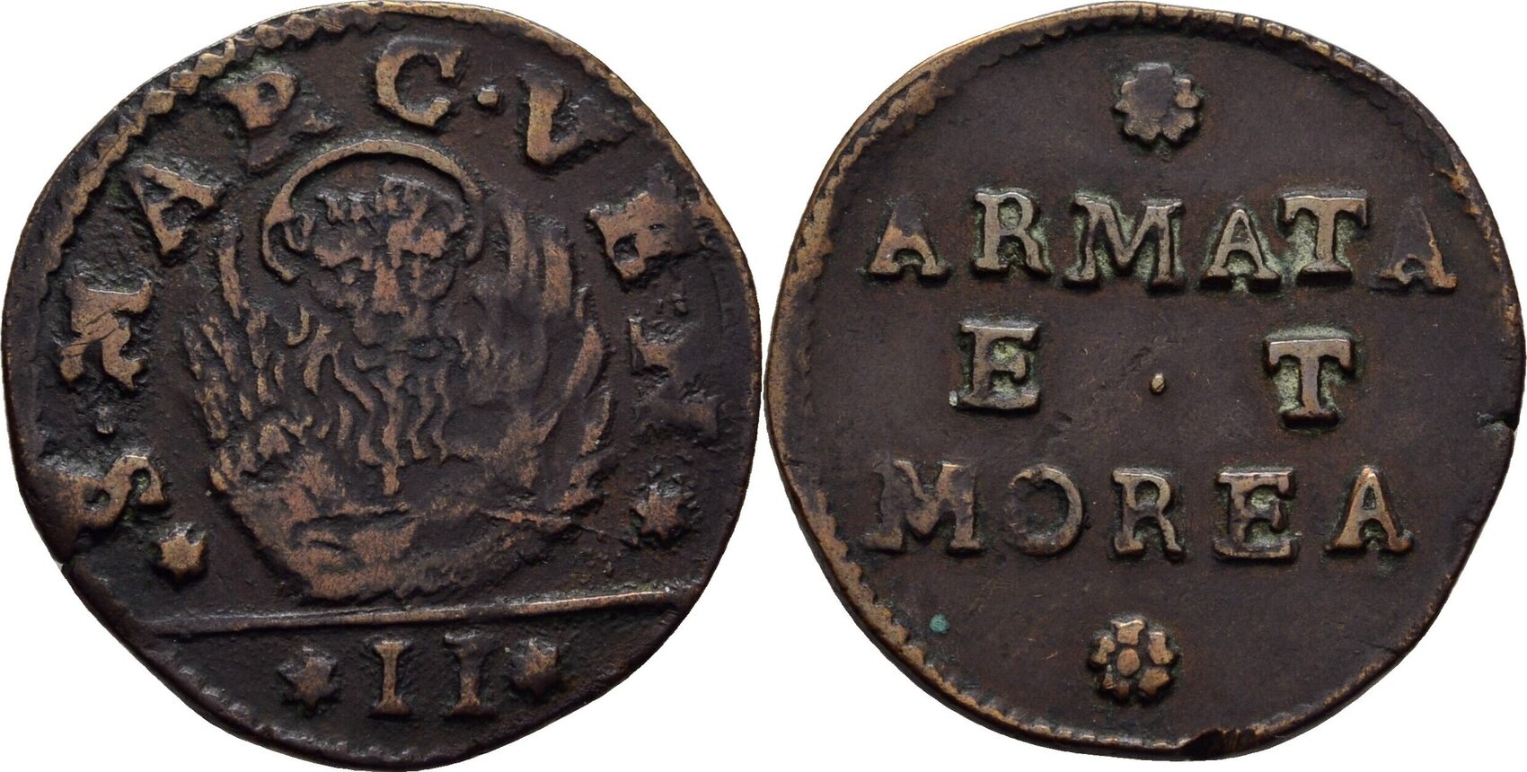 Italien Venedig Armata Morea 2 Soldi ss | MA-Shops