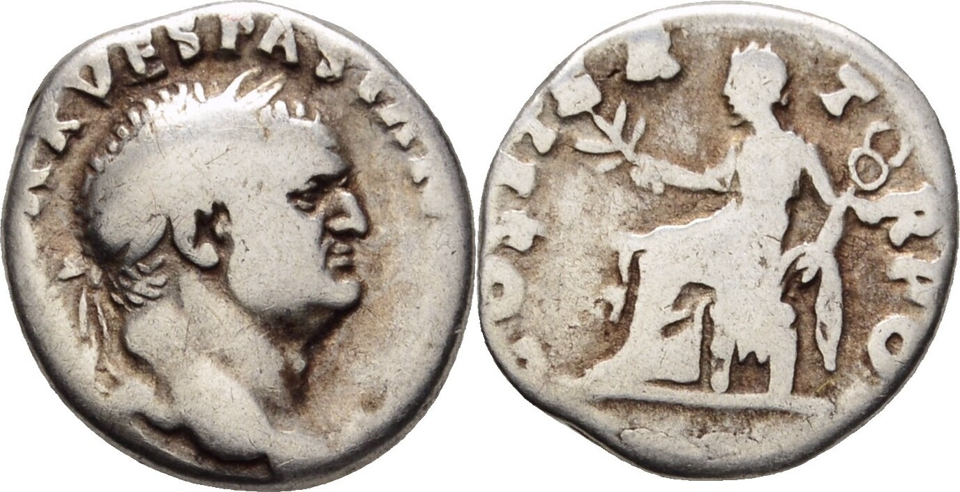 RÖMISCHE KAISERZEIT Denar 70 Vespasianus, 69-79 ss | MA-Shops