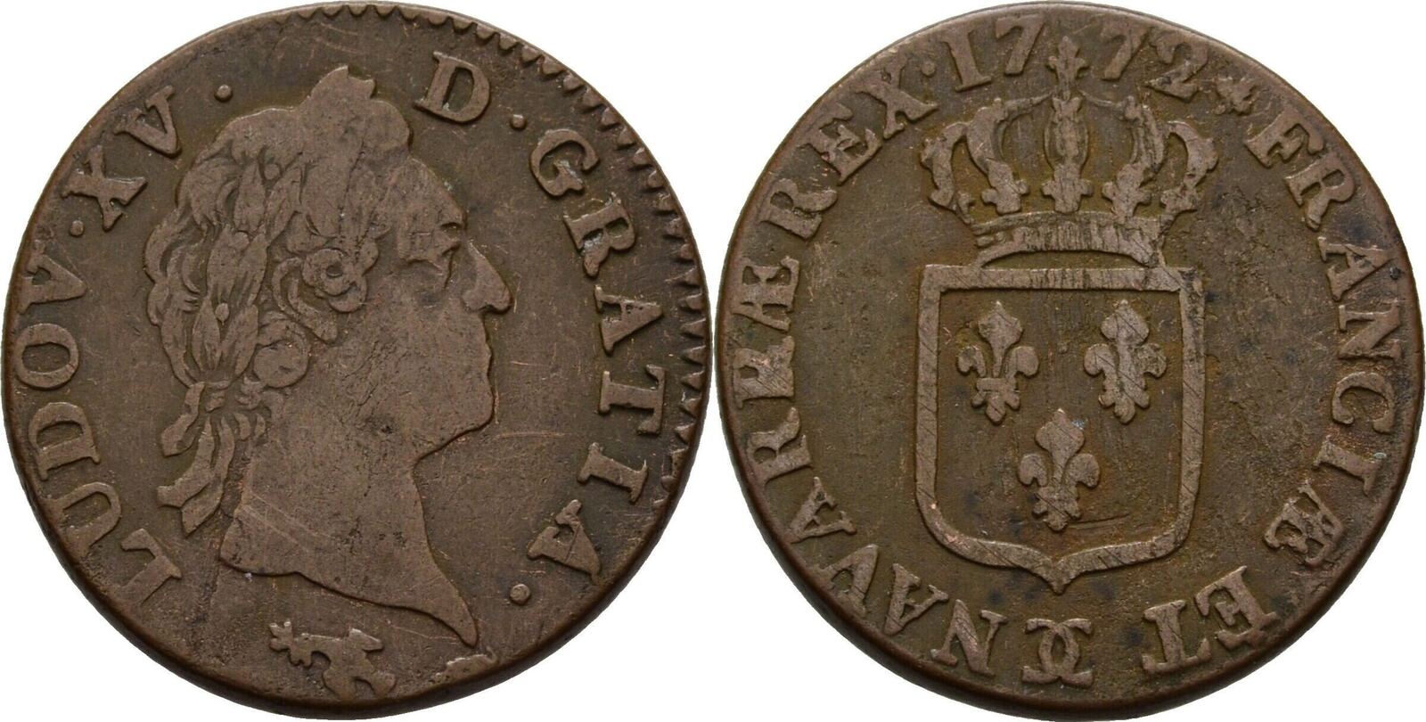 Frankreich Besancon Sol 1772 Ludwig XV., 1715-1774 ss | MA-Shops