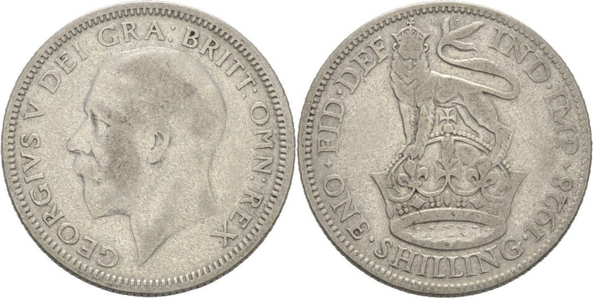 England 1 Shilling 1928 Georg V. ss | MA-Shops