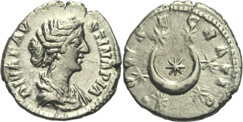 RÖMISCHE KAISERZEIT Denar Faustina II., 147-176 ss | MA-Shops