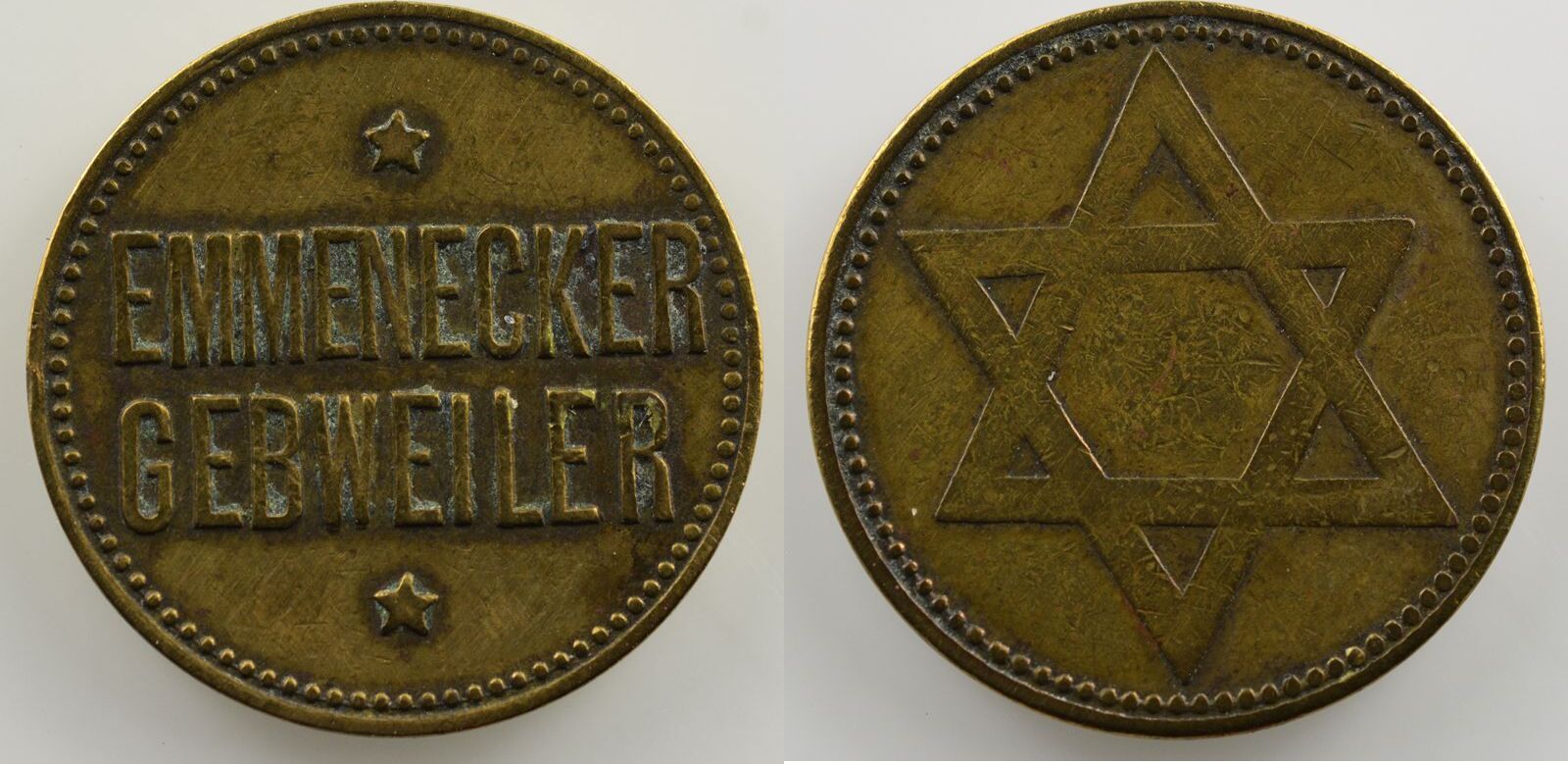 Münzen GEBWEILER (GUEBWILLER) (68) Emmenecker (Etoile) Lt, R 18 mm TTB ...