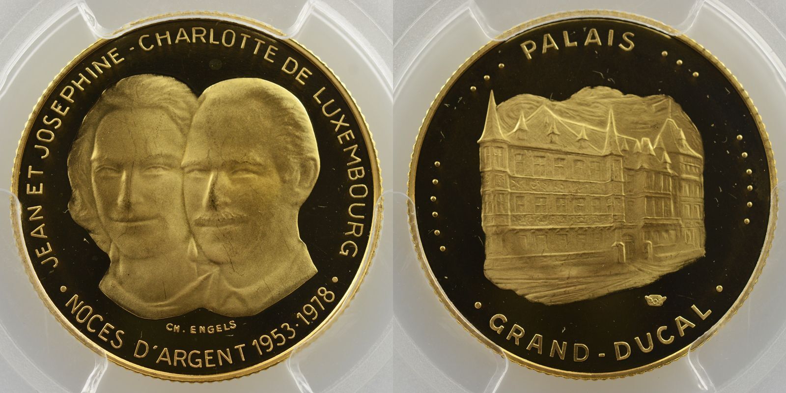 Münzen 40 Francs 1964-2000 Jean Medaillen Médaille en or (Module de ...