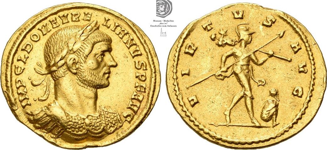 RÖMISCHE KAISERZEIT Aureus 270 - 275 n. Chr. AURELIANUS Mediolanum vzgl ...