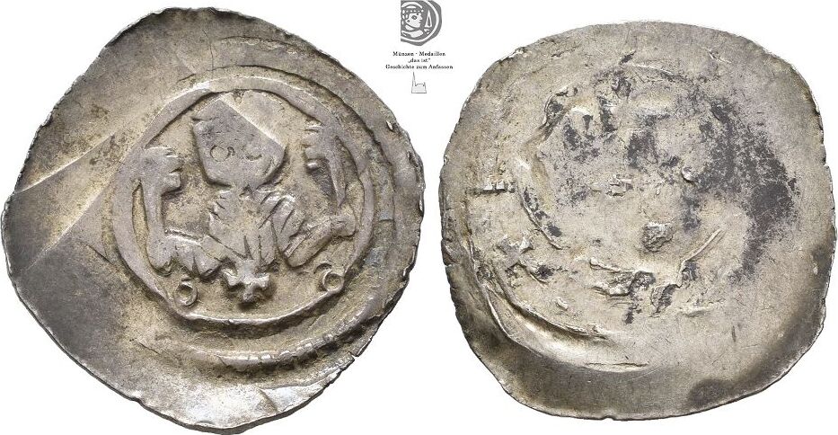 ÖSTERREICH 1256 - 1269 Friesacher Pfennig ST. VEIT Ulrich III. CNA Cb32 ...