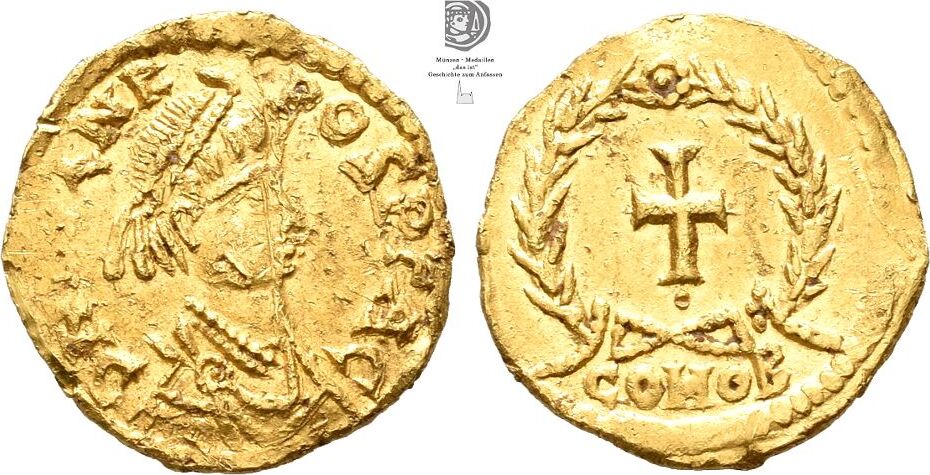 RÖMISCHE KAISERZEIT Tremissis 475 - 477 JULIUS NEPOS Unbekannte Mzst ...