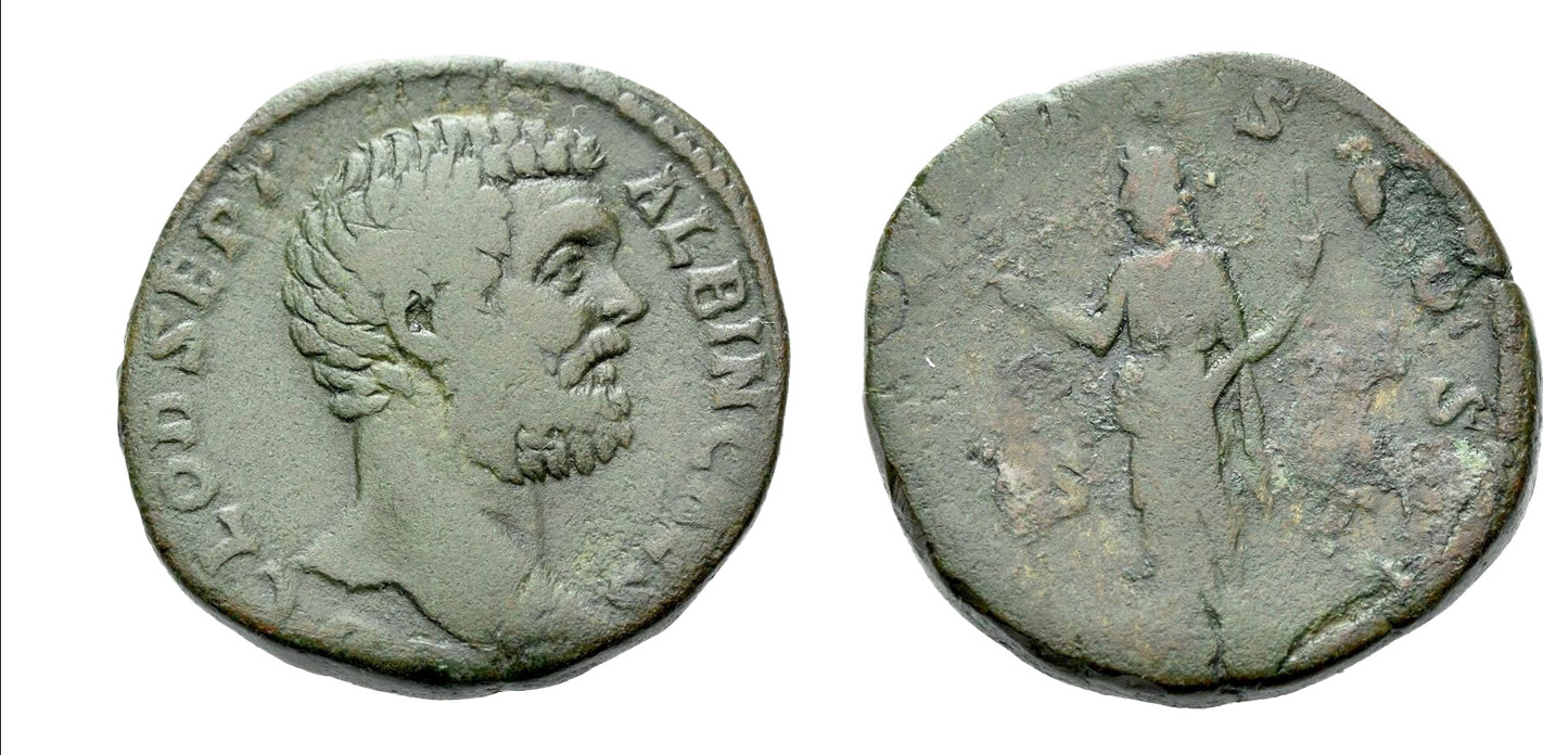 Roman Empire 193-195 AD. Clodius Albinus AE Sestertius – Felicitas (as ...