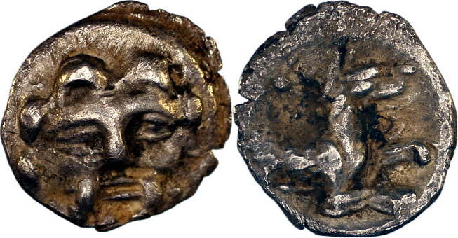 Ancient Greek Circa 324/3 BC Lykaonia, Laranda AR Obol - Forepart of ...