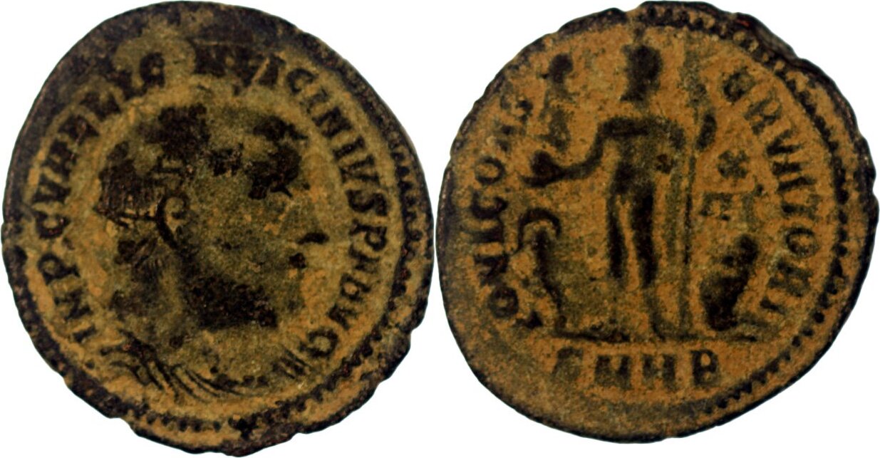 Roman Empire Radiate Fraction 321 - 324 AD. Licinius I AE Radiate ...