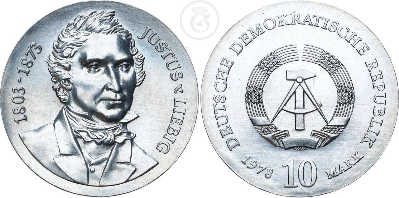 DDR 10 Mark 1978 Justus v. Liebig prägefrisch | MA-Shops